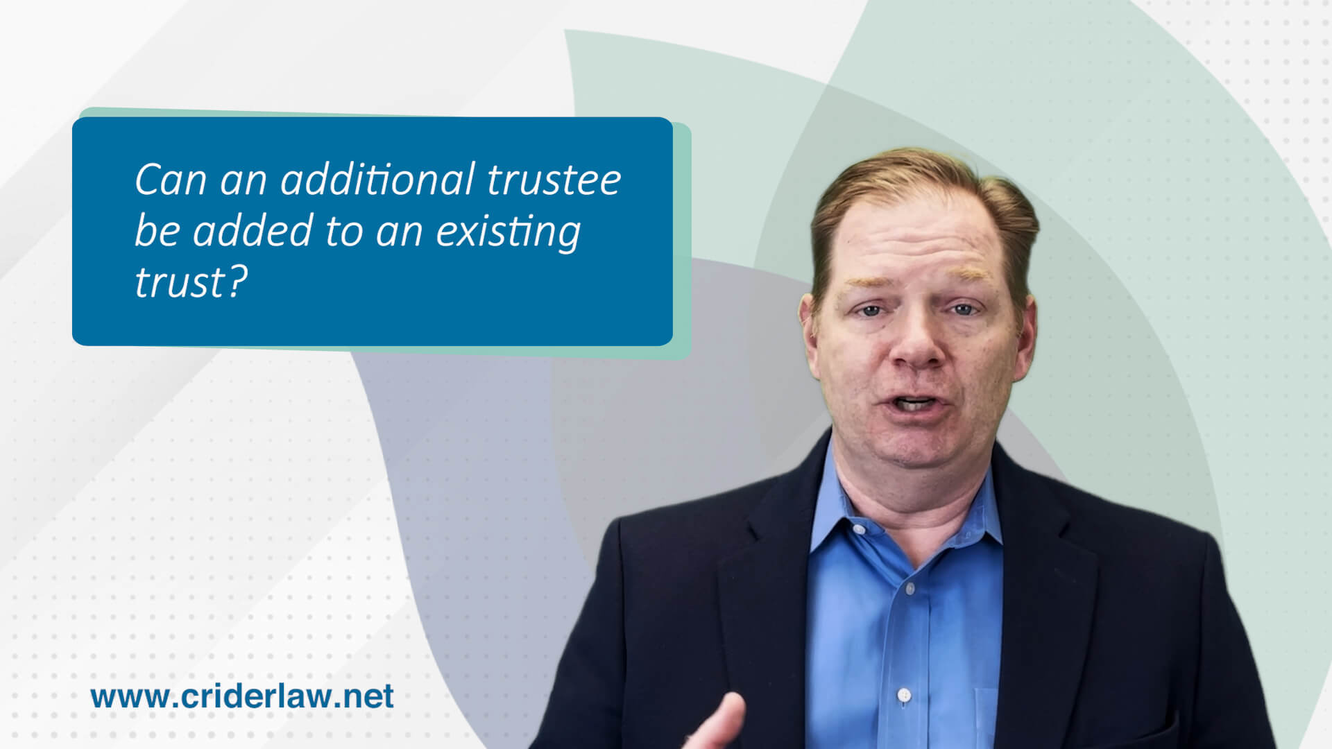 Can an additional trustee be added to an existing trust?